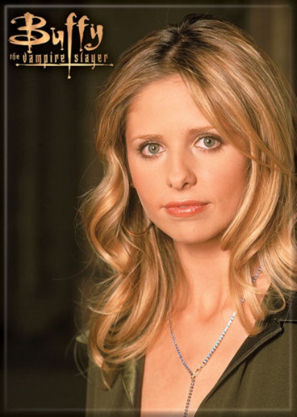 Buffy The Vampire Slayer Buffy’s Face Photo Image Refrigerator Magnet ...