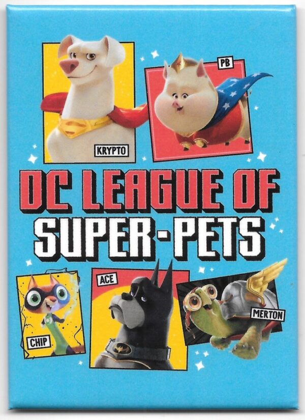 DC League of Super-Pets Movie Krypto PB Chip Ace Merton Refrigerator ...