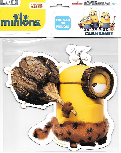 Minions Movie Caveman Minion Large Car Magnet | Starbase Atlanta