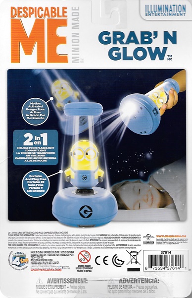 Despicable Me Minion Dave Figure Grab' N Glow NiteLite Flashlite Toy ...