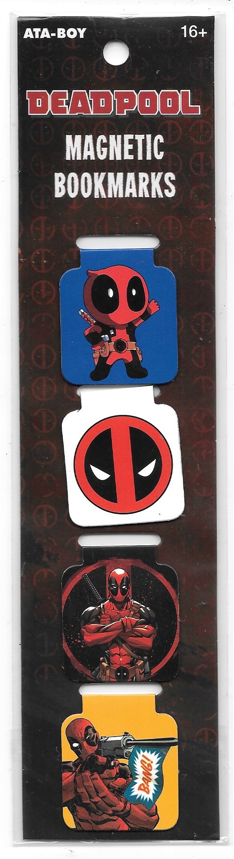 Marvels Deadpool Comic Art Images Set of 4 Different Magnetic Bookmarks ...