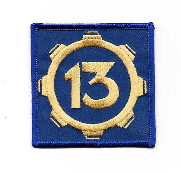 Fallout Video Game Vault 13 Logo Embroidered Patch | Starbase Atlanta