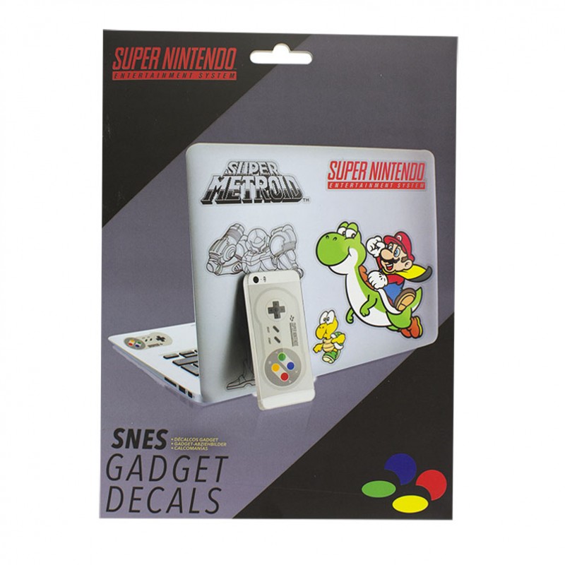 Super Nintendo SNES Pack of 24 Removable Waterproof Gadget Stickers ...