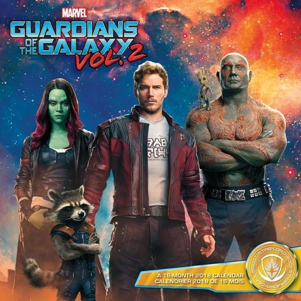 Guardians of the Galaxy Vol. 2 Movie 16 Month 2018 Wall Calendar Marvel ...