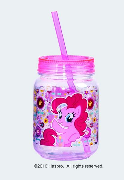 My Little Pony Pinkie Pie Image Double Wall 12 oz Acrylic Mini Mason ...