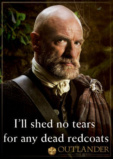Outlander TV Series Dougal Dead Red Coats Photo Image Refrigerator ...