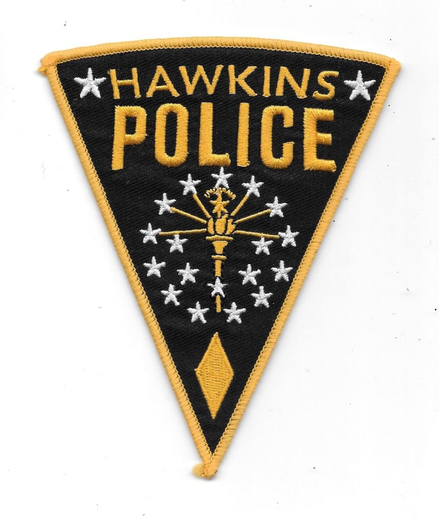Stranger Things TV Series Hawkins Police Logo Embroidered Patch Style 2 ...