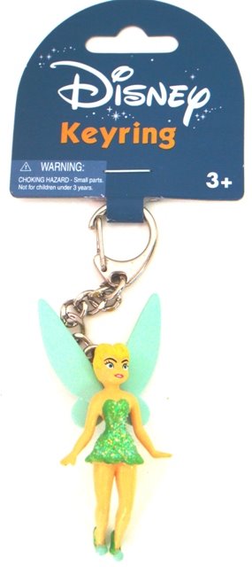 Walt Disney Fairies Tinker Bell Figure Pewter Key Ring Keychain ...